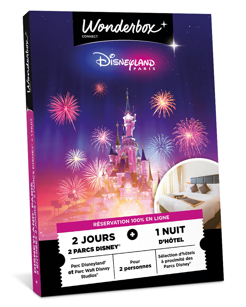 Coffret Cadeau Disneyland Paris - Séjour pour 2 - 2 parcs Disney ...