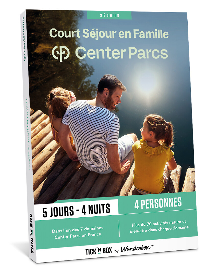 Coffret Cadeau Center Parcs - Court Séjour en Famille | Wonderbox
