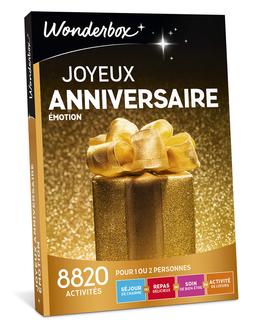 Coffret Cadeau Joyeux anniversaire Émotion | Wonderbox